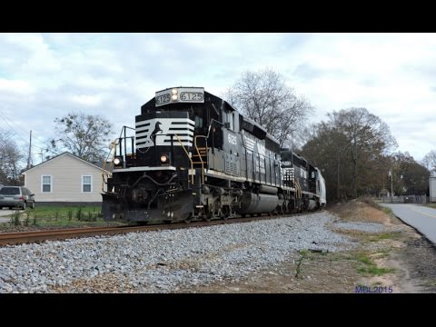 HD: NS 6125 leads NS Train G66 in Newnan, GA - YouTube
