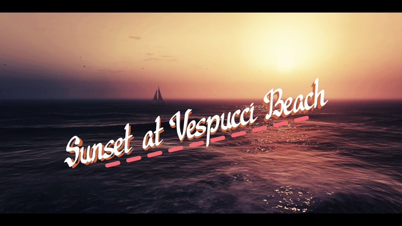 Sunset at Vespucci Beach - GTA V - YouTube