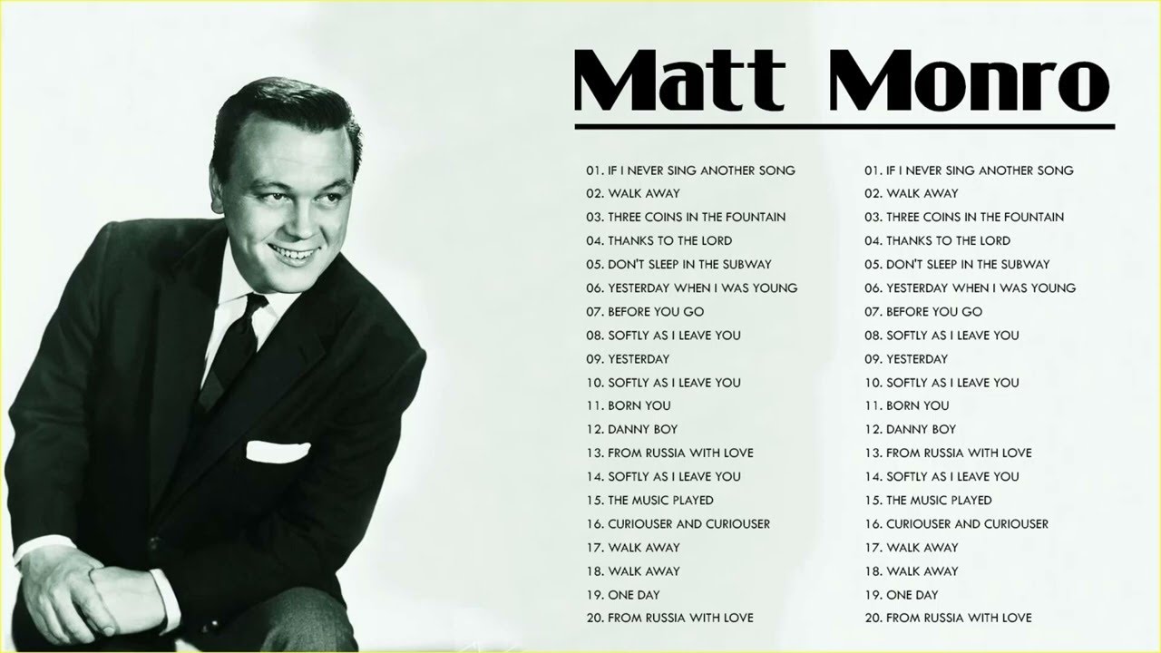Matt Monro Greatest Hits Full Album - The Best Of Matt Monro 2022 - YouTube