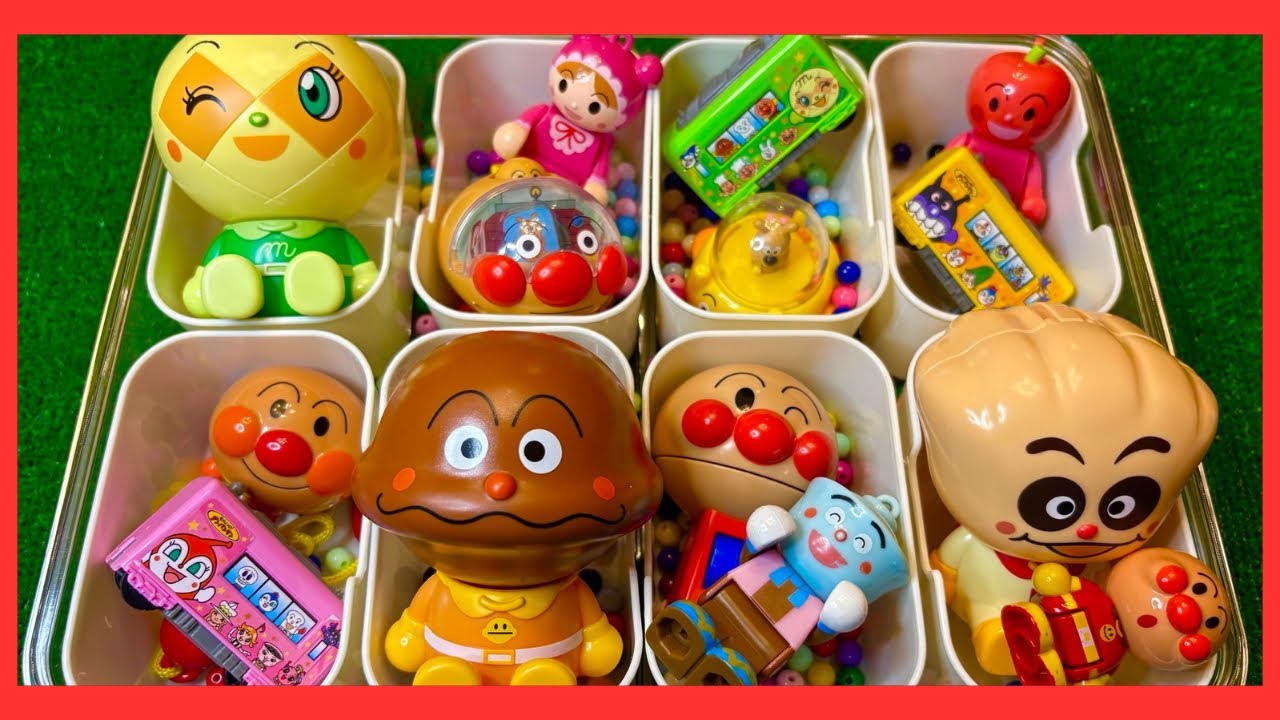 【お弁当ASMR】アンパンマン弁当 ️ガチャガチャいっぱい🥳Anpanman Bento Box ASMR Gacha Toy Packed ...