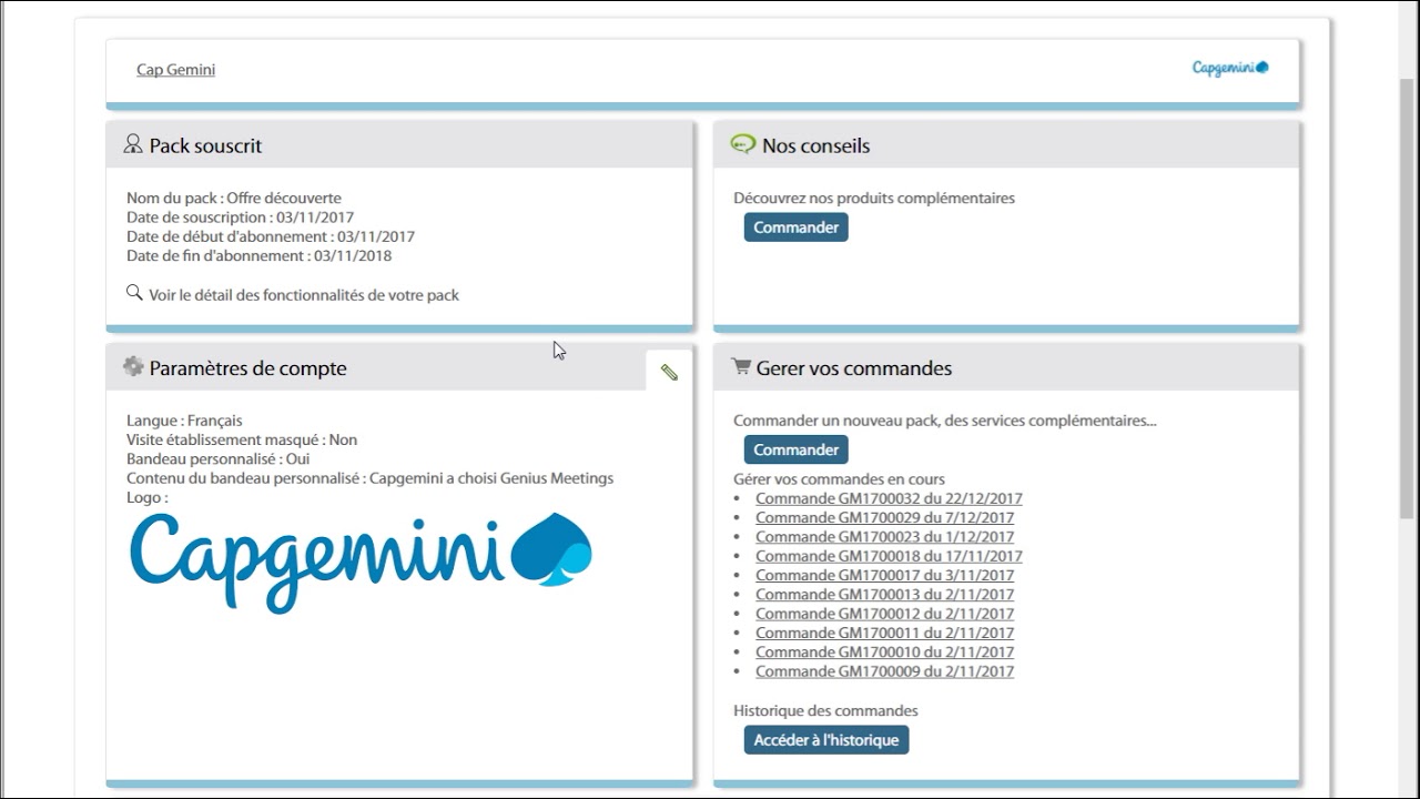 Genius Meetings Tutoriel : gestion de votre abonnement - YouTube