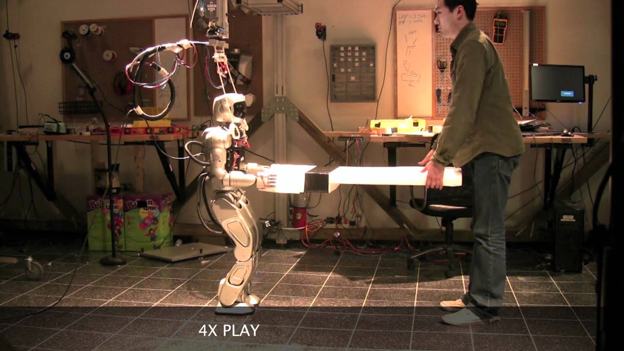 Collaboration with Humanoids Robot, Hubo - YouTube