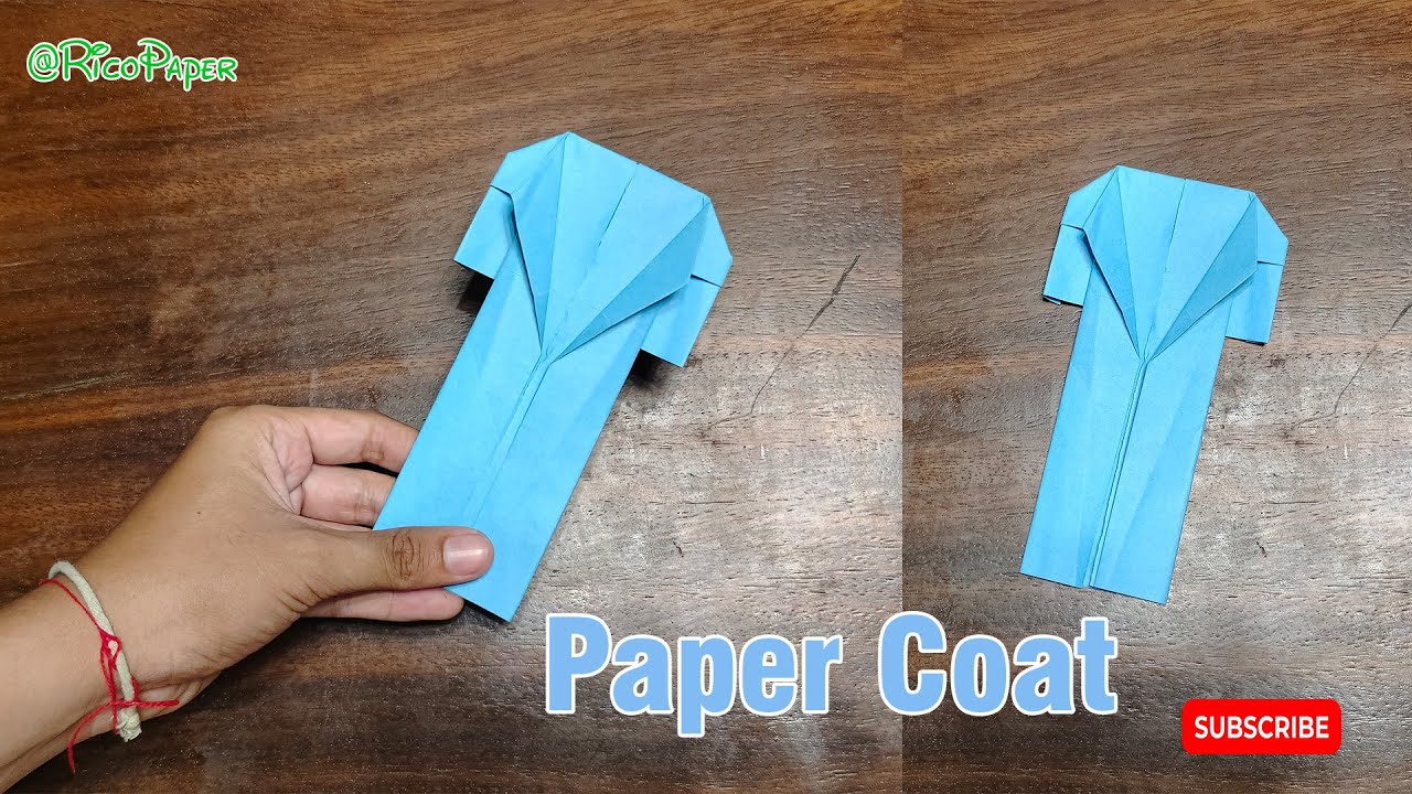 How to make a Paper Coat Easy | Origami suit - YouTube