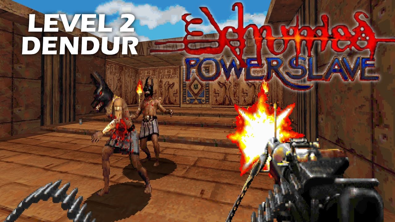 PowerSlave / Exhumed PC - Level 2: Dendur (eDuke32) - YouTube