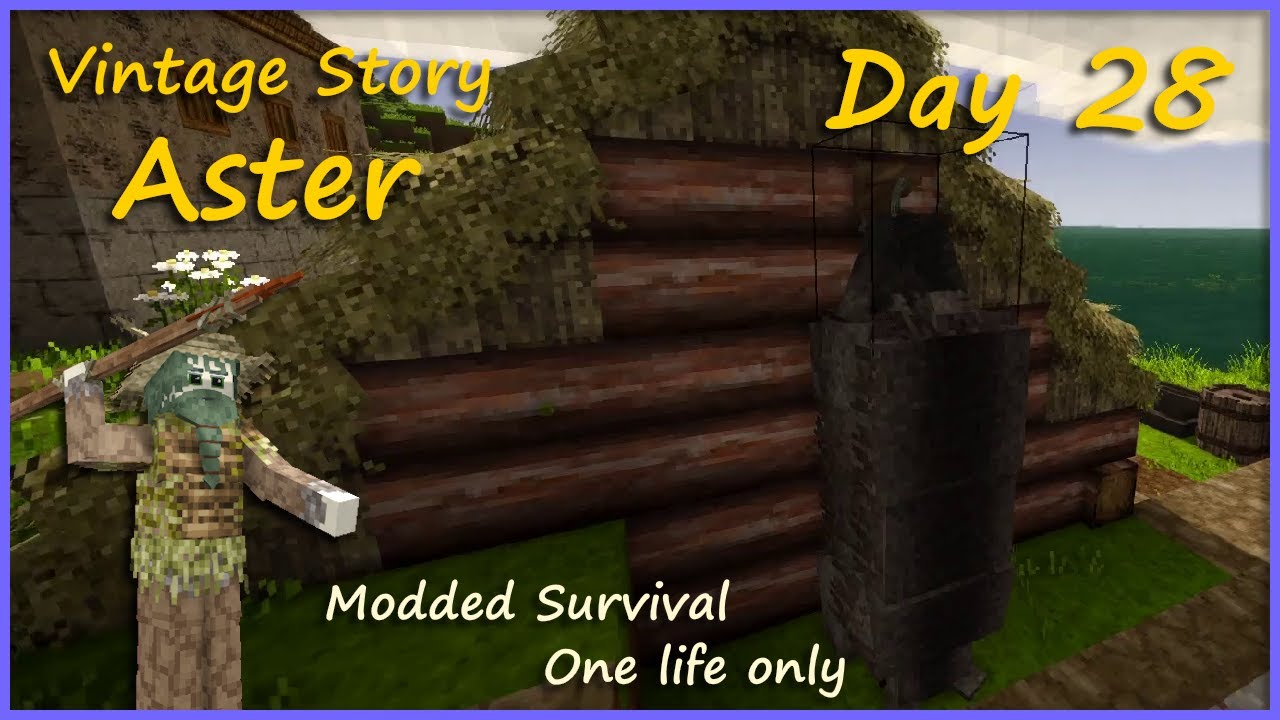 Aster Day 28 | Hardcore Modded Survival | No Commentary - YouTube