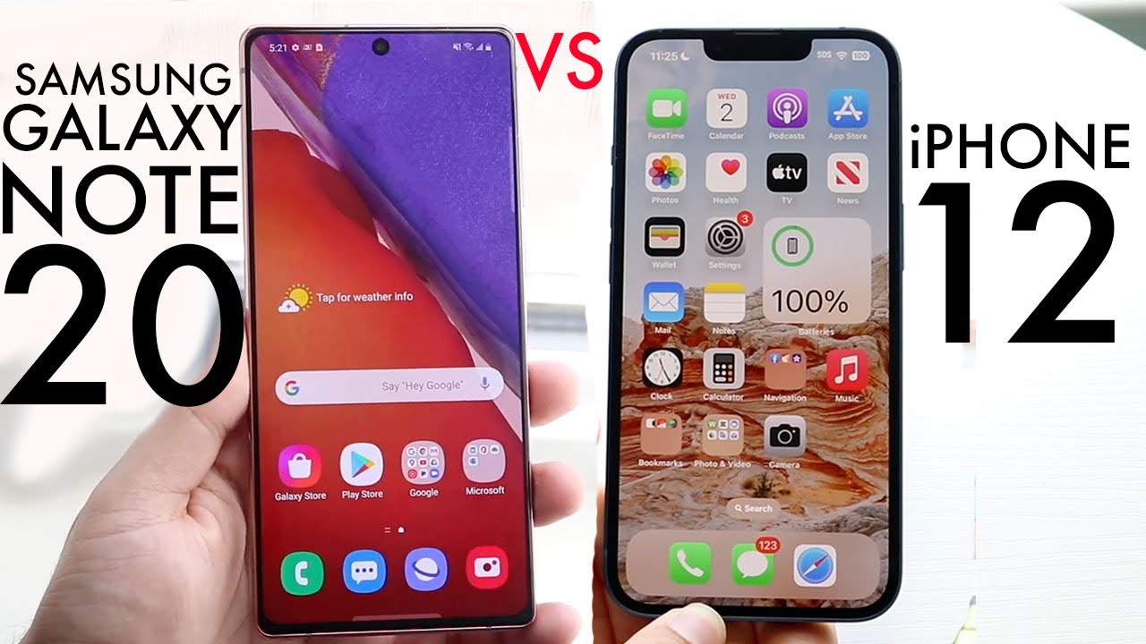 iPhone 12 Vs Samsung Galaxy Note 20 In 2023! (Comparison) (Review ...