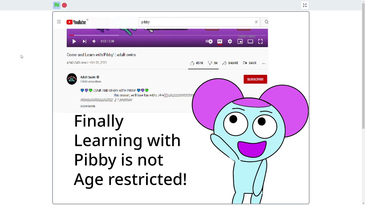 Finally Learning with Pibby is not Age restricted! - YouTube