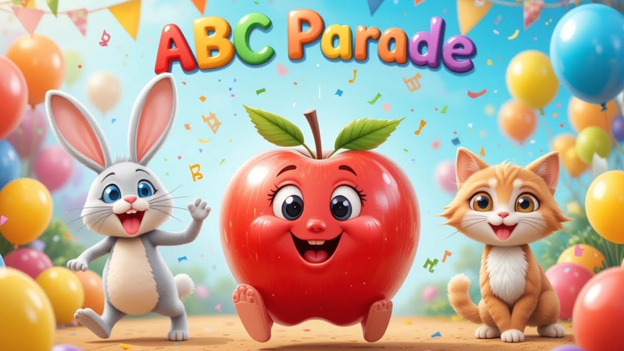 The ABC Parade Song | Fun & Educational Kids Song with Animated ...