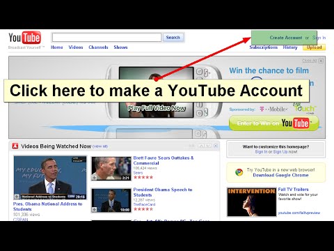 How to make Youtube account channel - YouTube