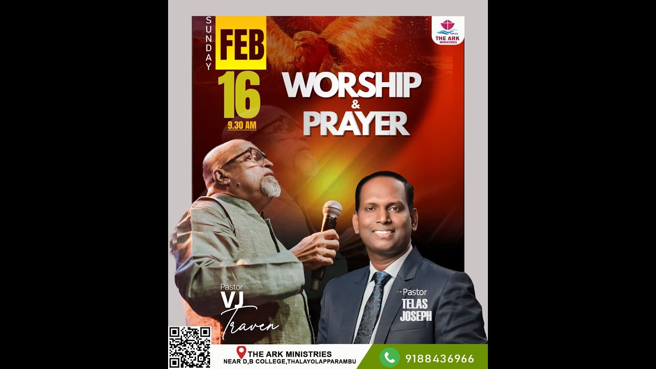 LIVE || WORSHIP AND PRAYER || PR.VJ TRAVEN ||PR.TELAS JOSEPH - YouTube