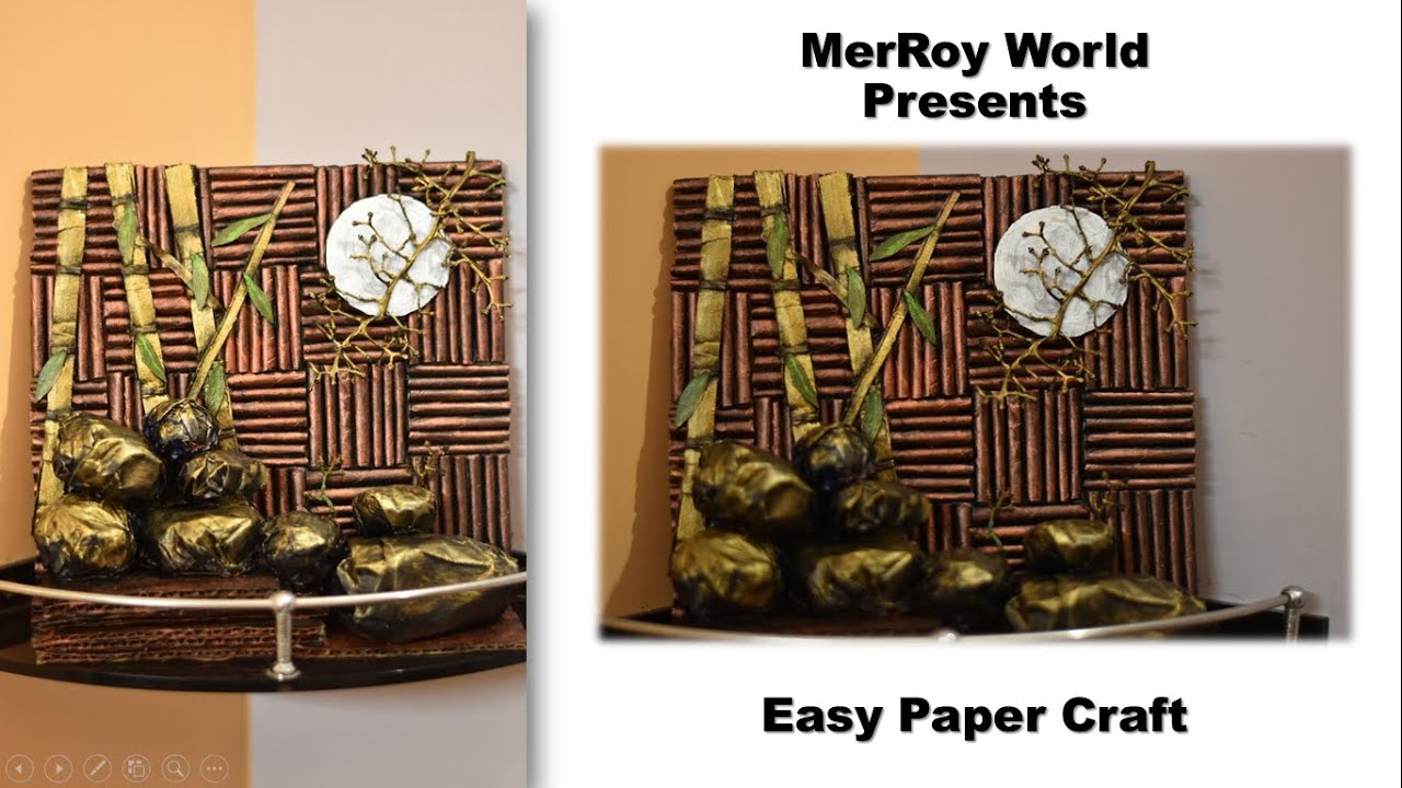 Easy Paper craft Scenery - YouTube