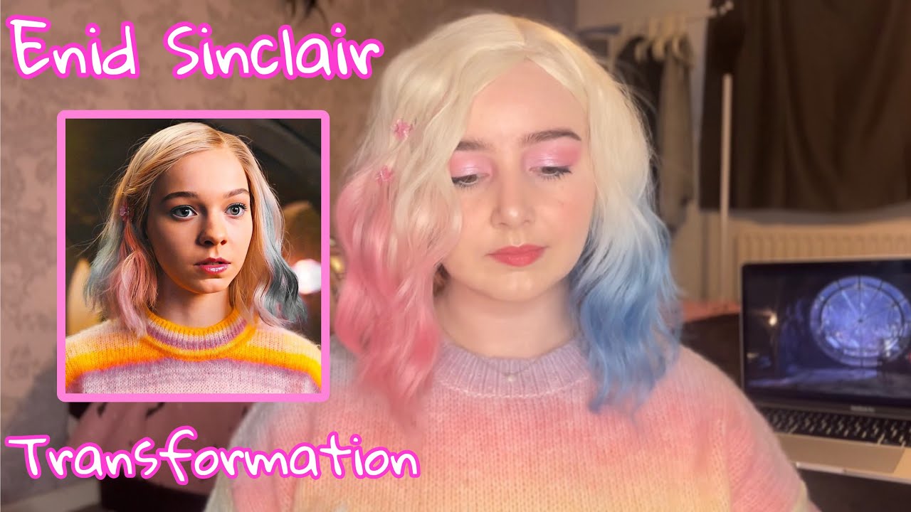 Enid Sinclair Makeup Cosplay Halloween Look // Wednesday - YouTube