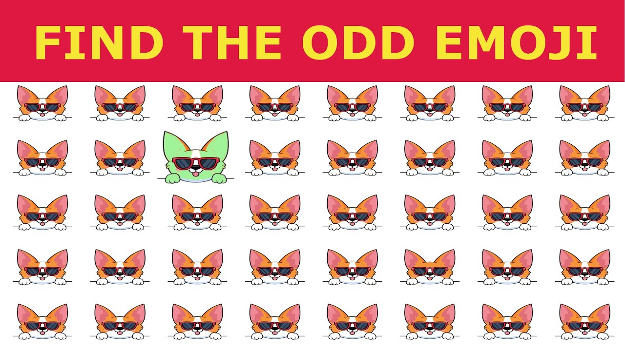 NEW ANIMALS QUIZ! HOW GOOD ARE YOUR EYES 42 l Find The Odd Emoji Out l ...