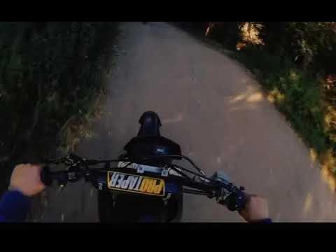 My first pit bike train, it was funny - YouTube