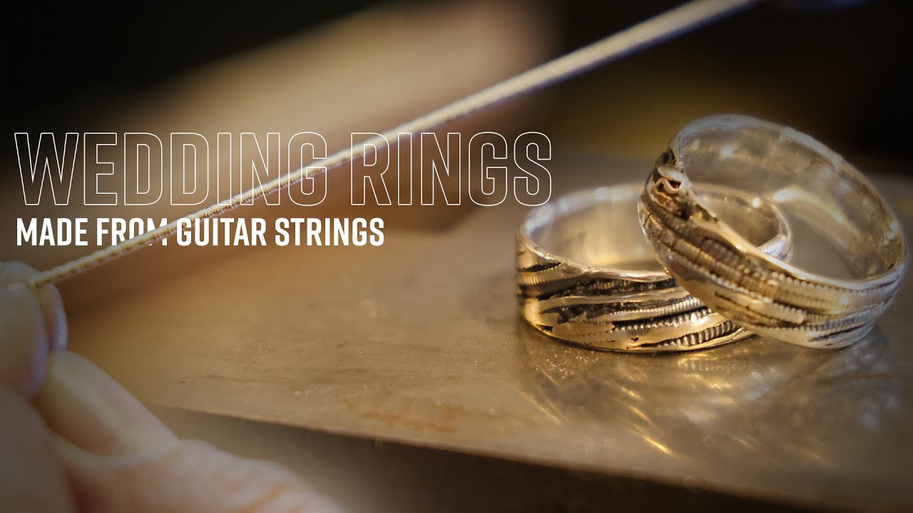Forging Wedding Rings Out of Guitar Strings (Gold & Silver Edition) 🎸💍 ...