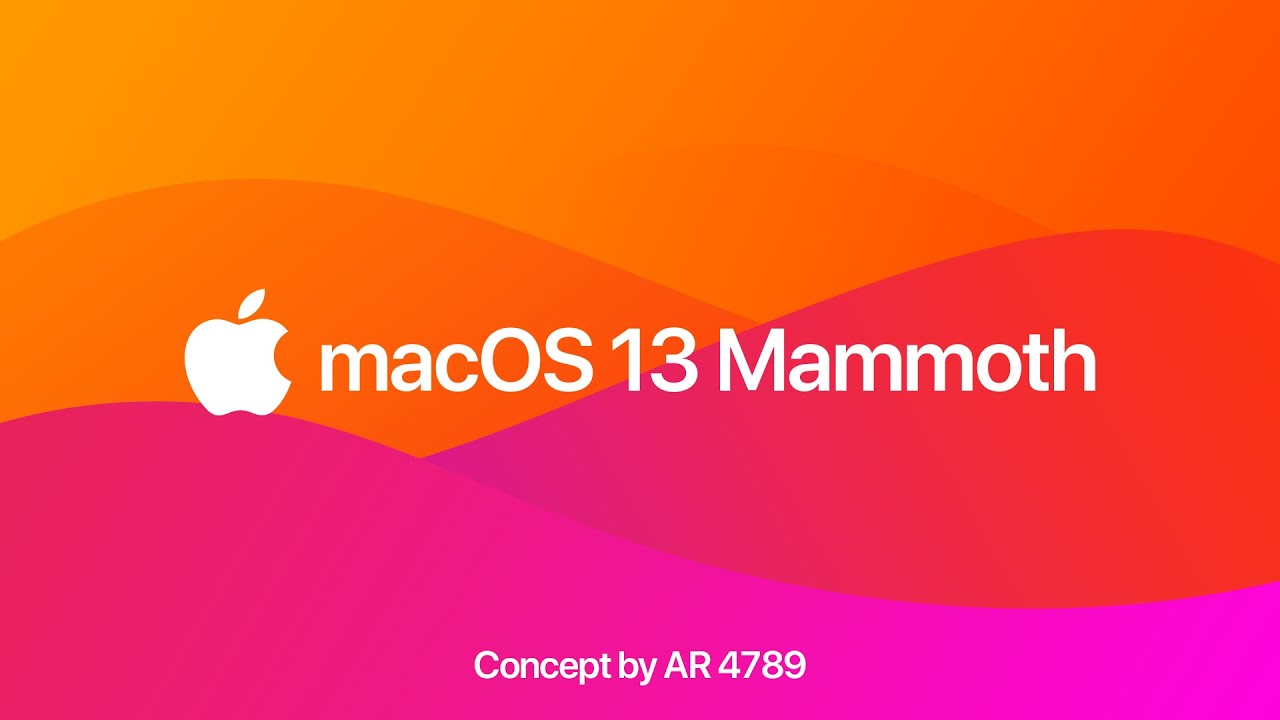 macOS 13 Mammoth Concept - YouTube