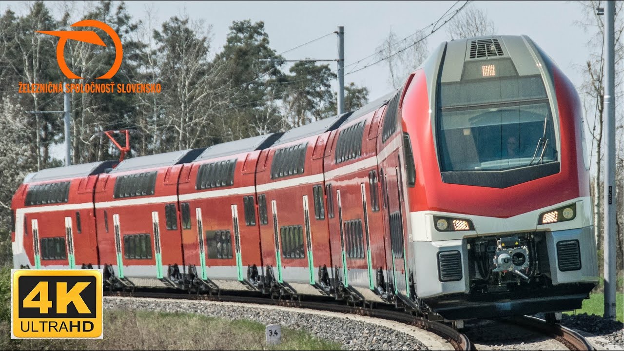 Stadler KISS 561.001 pro ZSSK. VUZ Velim test centre - YouTube