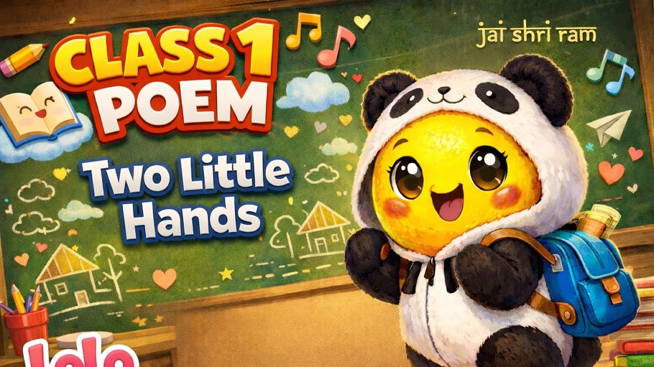 Two Little Hands 👐| Class 1 Poem For Kids | Lolo Lemon 🐼🍋💛 - YouTube