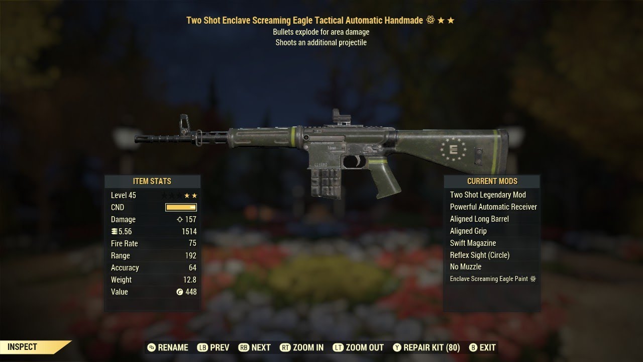 Two shot explosive collection #4 Handmade rifle | Fallout 76 - YouTube