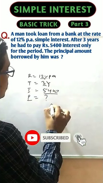 simple interest short tricks | simple interest tricks | Part 3 | By Deb Kumar #shorts - YouTube