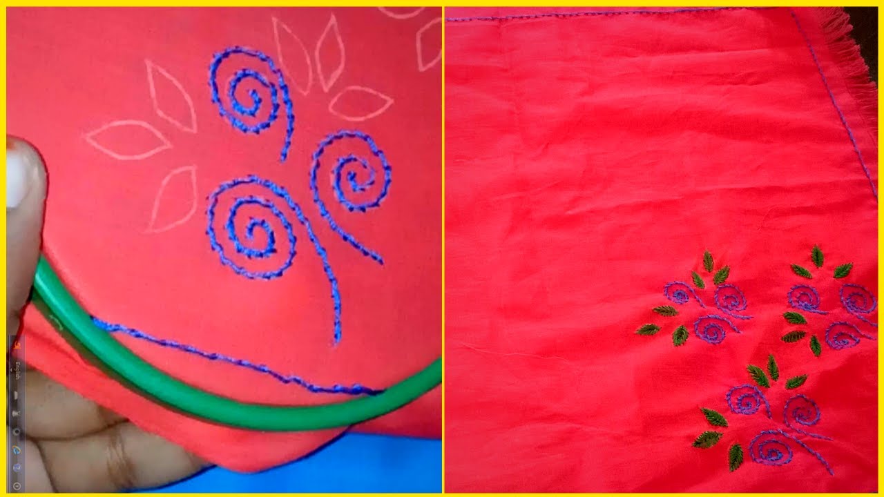 বেচে যাওয়া কাপড় দিয়ে সুন্দর একটি রুমাল বানিয়ে ফেলুন | Beautiful ...