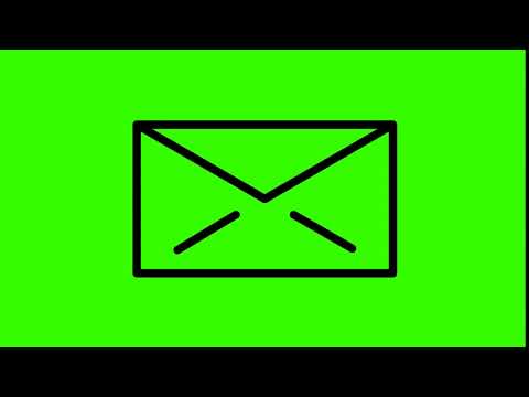 Animated Email Icon on Green Screen - YouTube