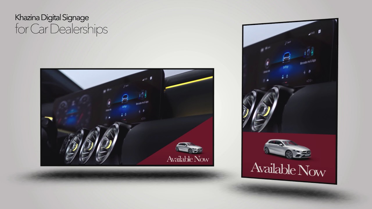 Digital Signage for Car dealerships and showrooms - YouTube