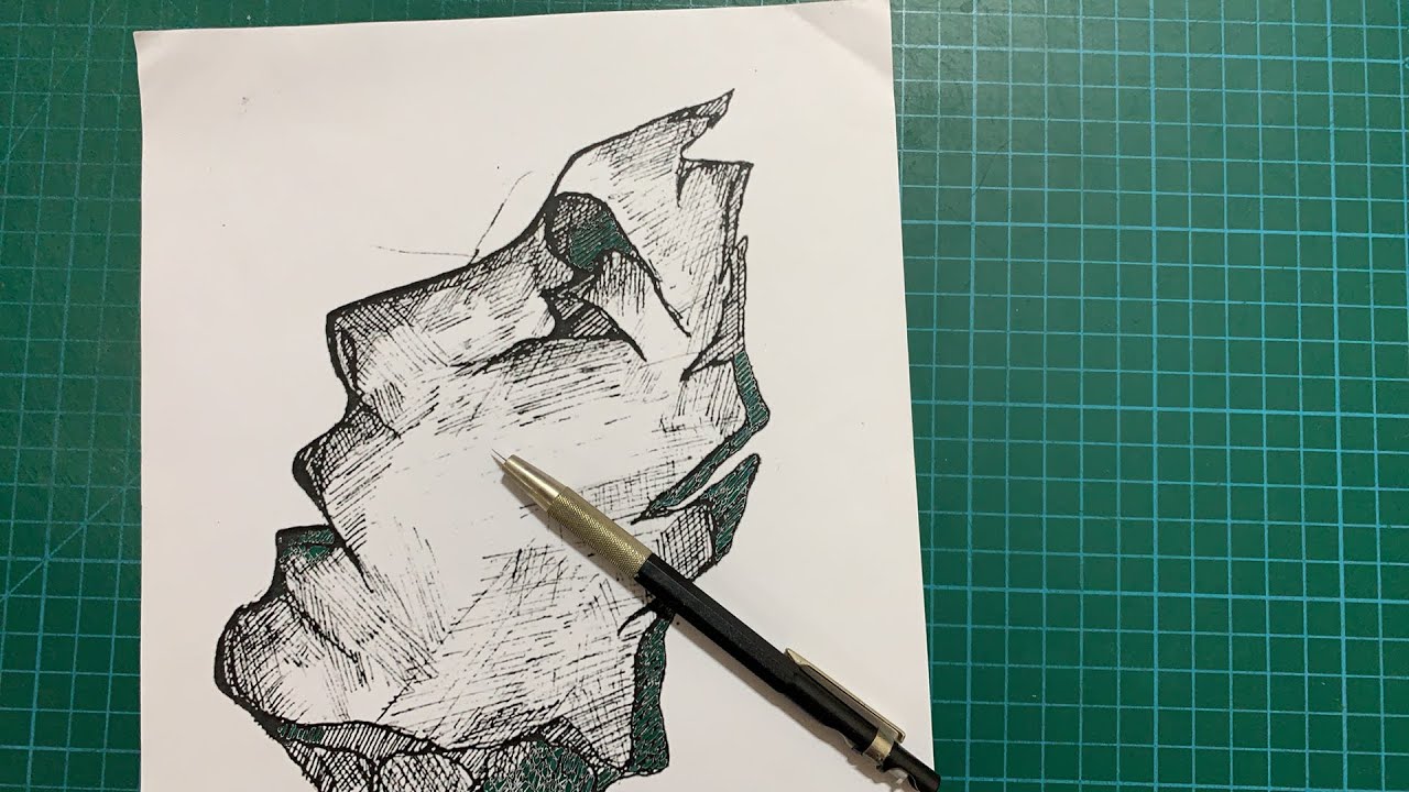 Papercut human face sketch live - YouTube