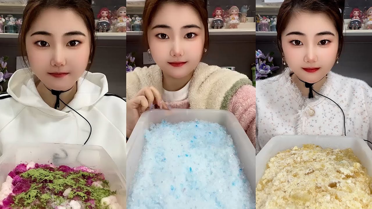 SOLO TING TING / ASMR ICE EATING / ASMR MUKBANG ICE EATING SOUNDS FROM ...