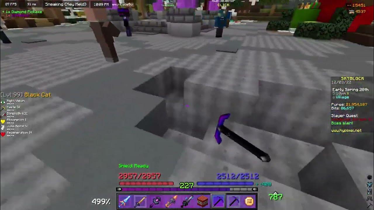 How to make a Ghost Pickaxe | Hypixel Skyblock - YouTube