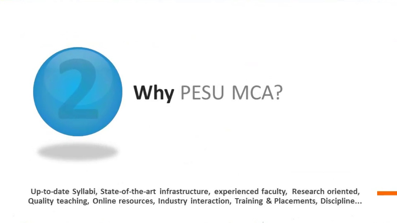 PES University - MCA - YouTube