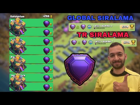 REKOR KIRDIK REKOR ! EFSANE LİG DERECE VE KUPA REKORU ! CLASH OF CLANS