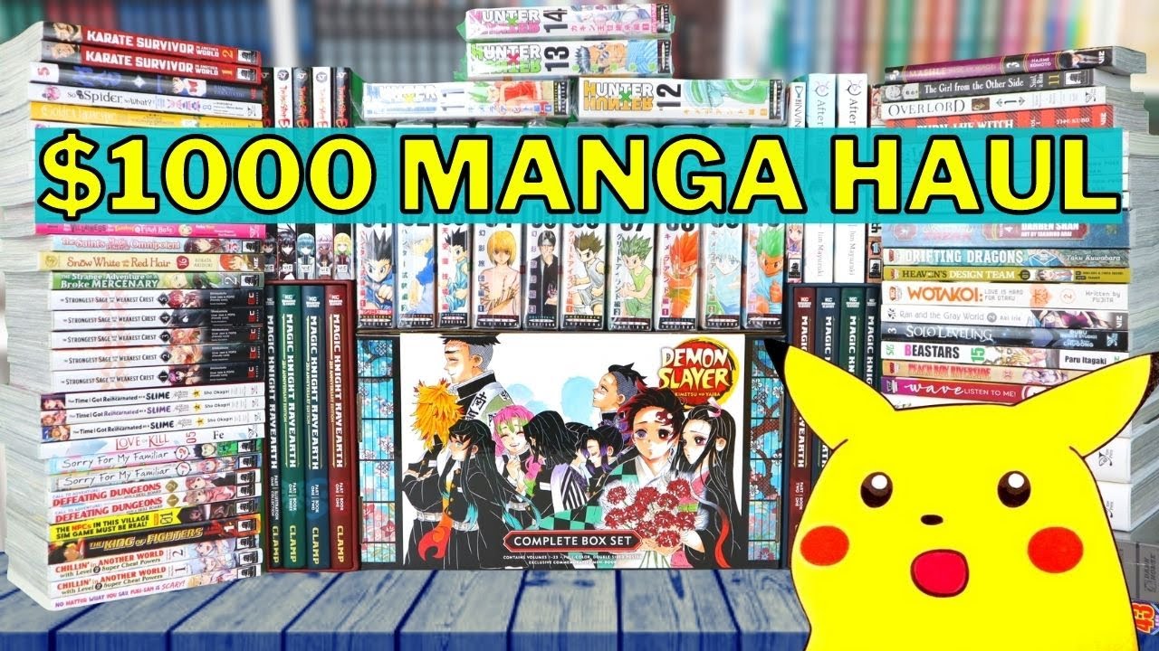 $1000 Manga Haul | Giant Manga Haul & Unboxing - YouTube