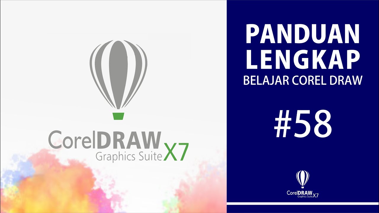 Tutorial CorelDraw Dasar #58 Window | Untitled 1, Color Palette ...
