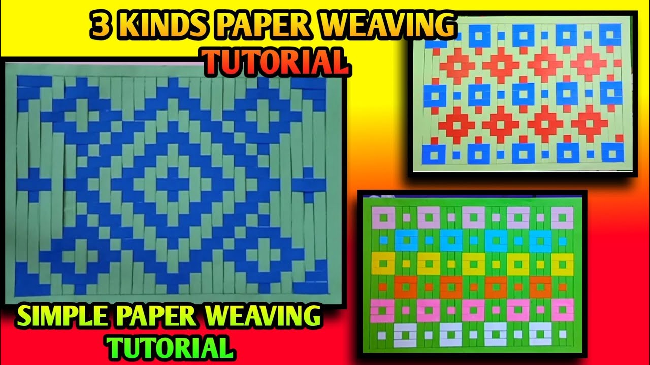 Creative Weaving with Paper Strips | Learn Simple Paper Weaving ...