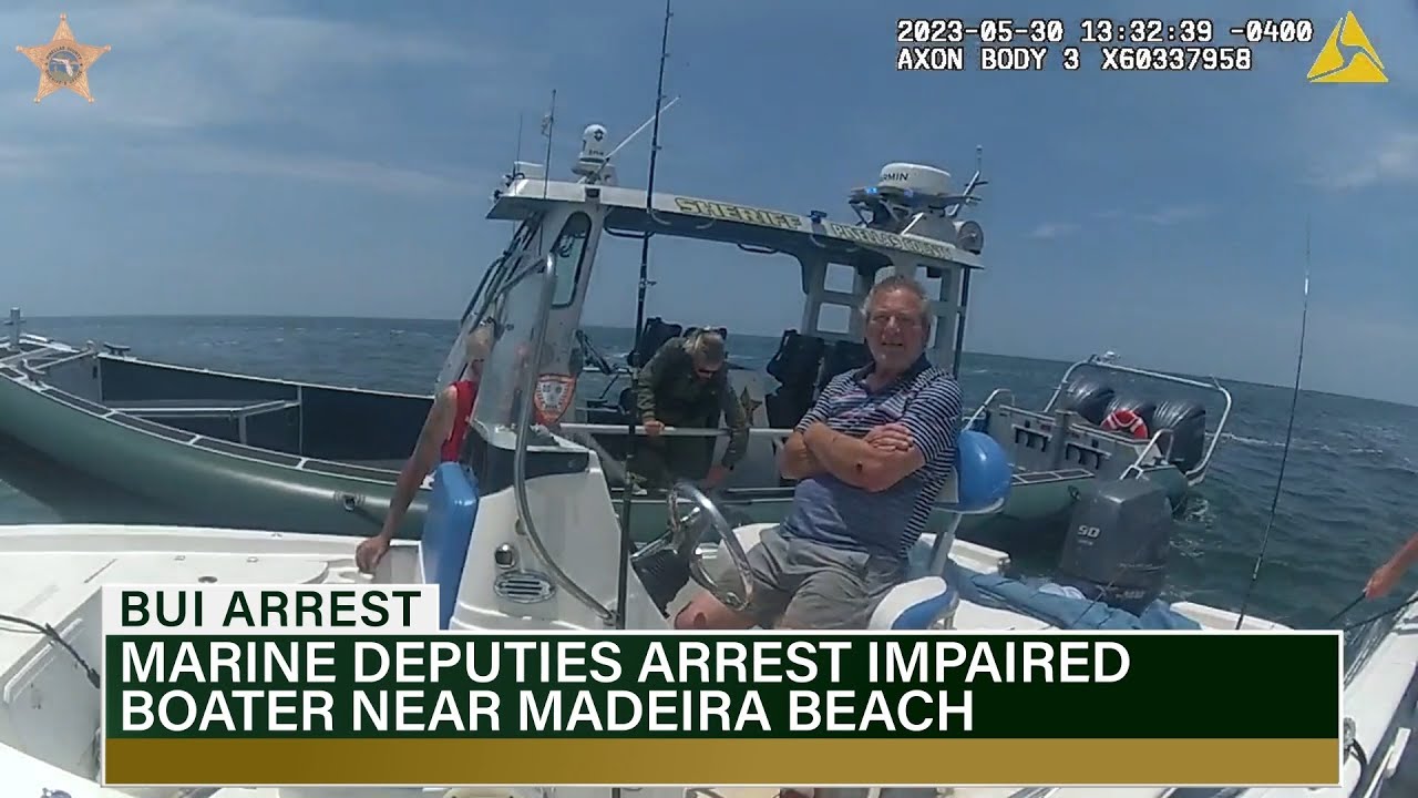 IMPAIRED BOATER ARREST NEAR MADEIRA BEACH - YouTube