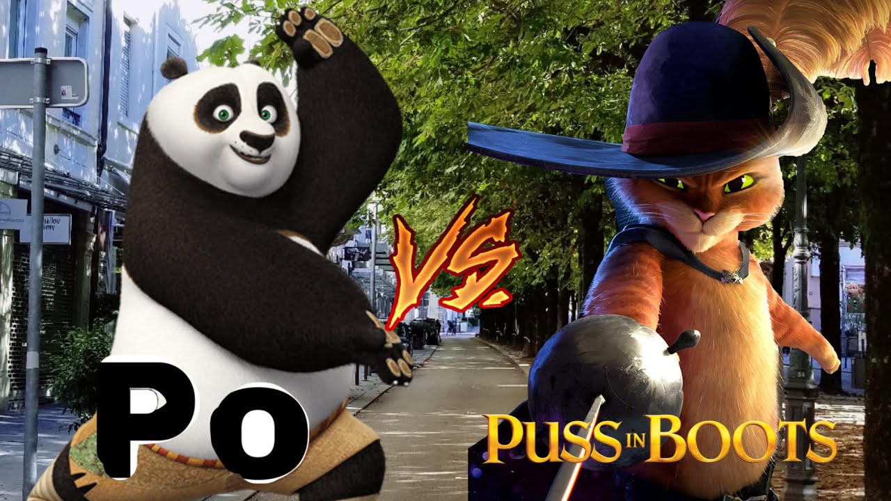 Po vs Puss In Boots - YouTube