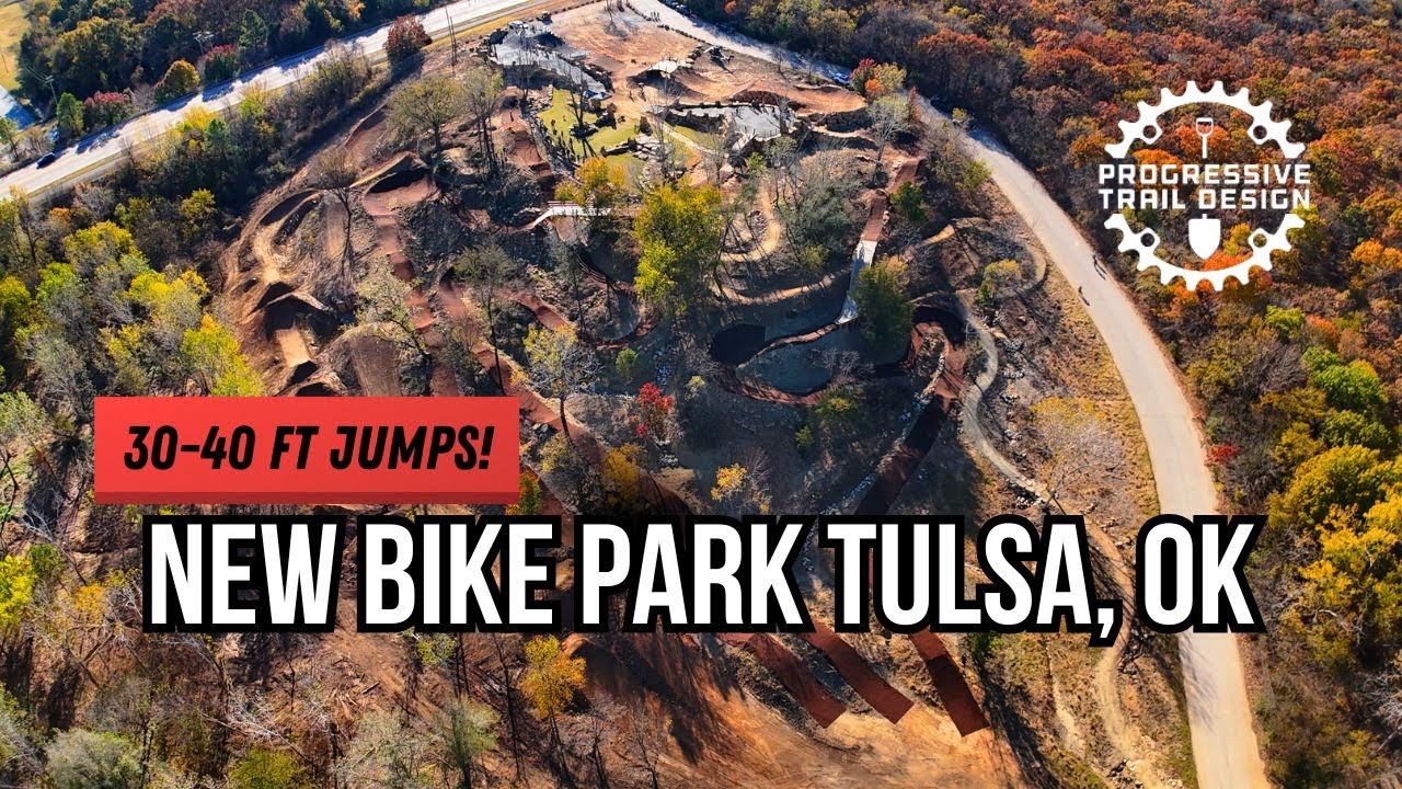 Brand New ROCK YARD Bike Park in Tulsa is NEXT level! Advanced jump ...