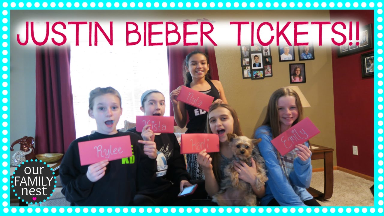 TREASURE HUNT LEADS TO.... JUSTIN BIEBER CONCERT TICKETS!! - YouTube