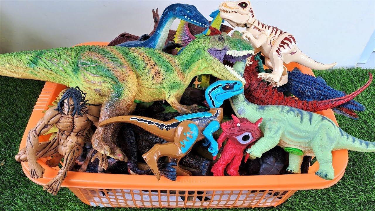 Unboxing Review Jurassic World ASMR | Dinosaur Car Racing Track Set ...