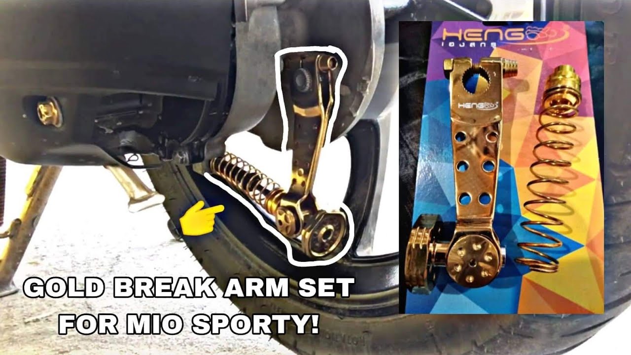 Heng Brake Arm Gold For Mio Sporty - YouTube