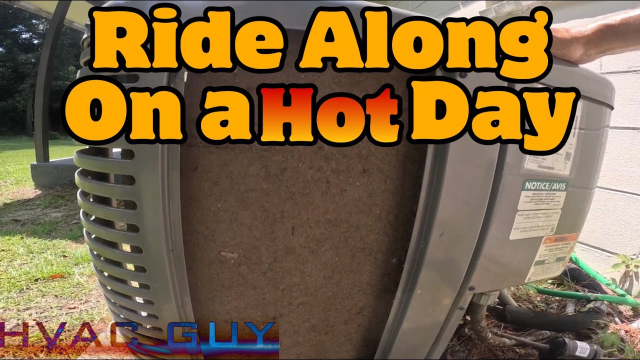 Parts Of A 103 Degree Day With an HVAC Tech! #hvacguy #hvaclife - YouTube