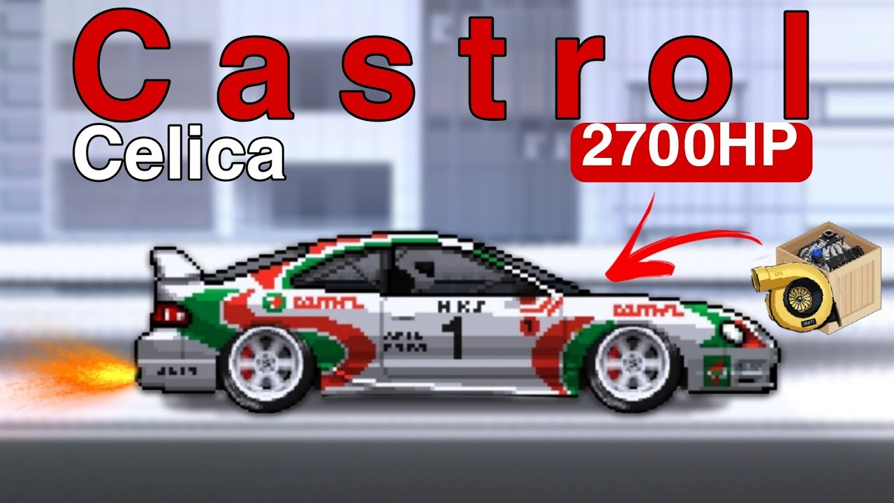 Building the Castrol Toyota Celica In pixel car racer | Castrol power ...