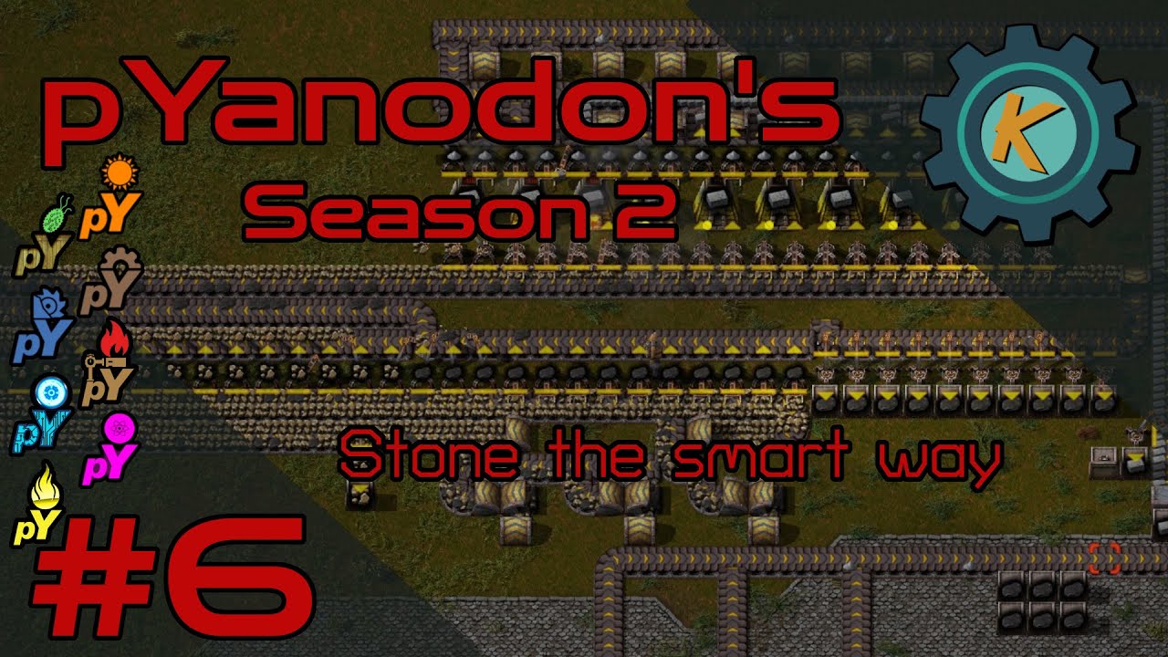 Factorio pYanodon's S2E6 - Stone Furnace Array and LONGBOI BELT - YouTube