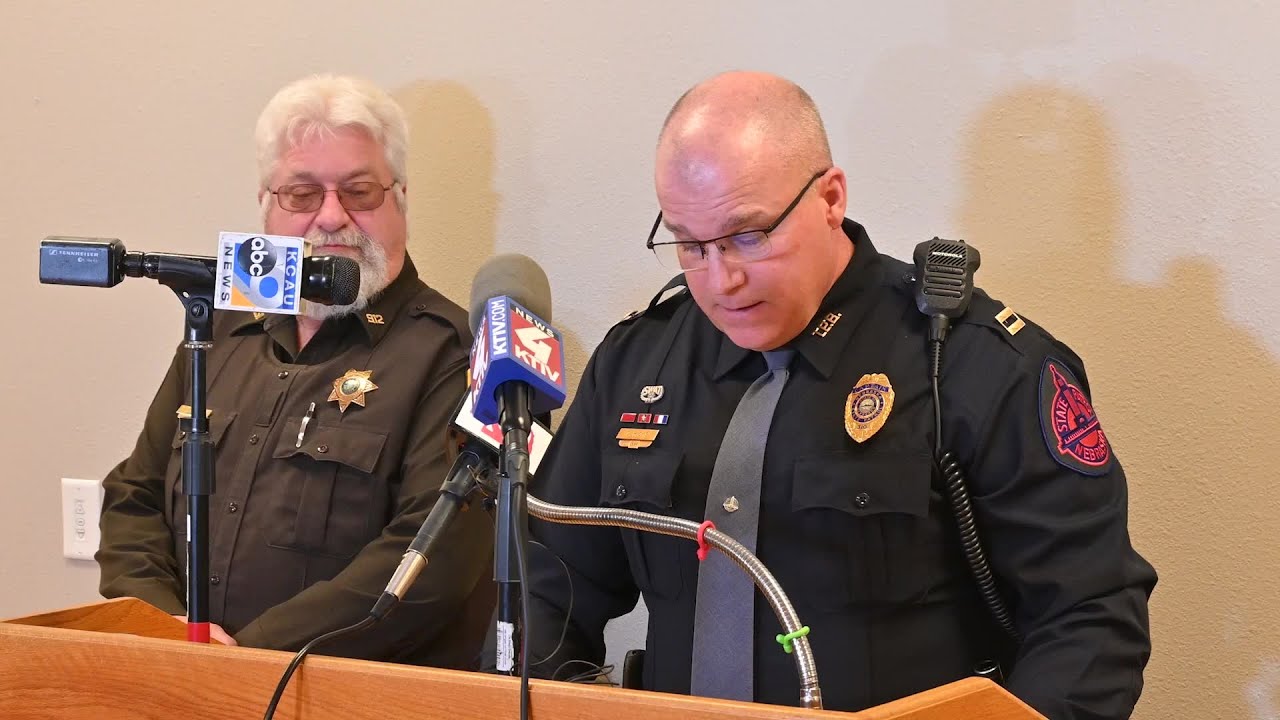 Nebraska State Patrol's press conference after Bloomfield double ...