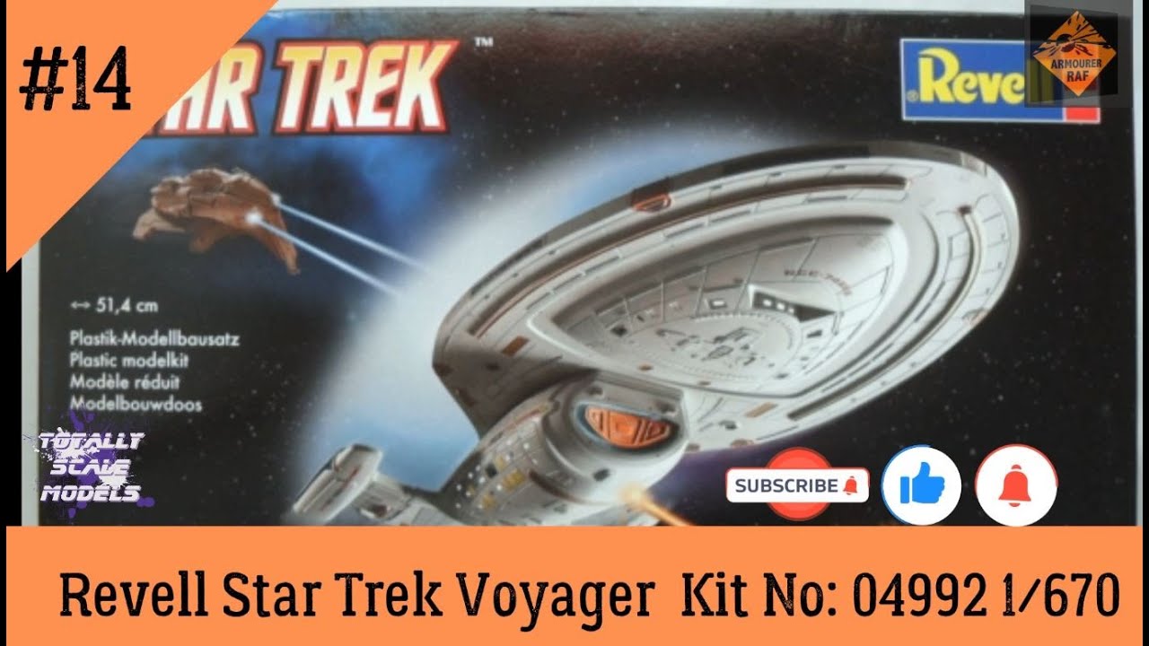Ep14 Buddy Build - Star Trek Voyager - Revell 1/670 Kit No:04992 - YouTube