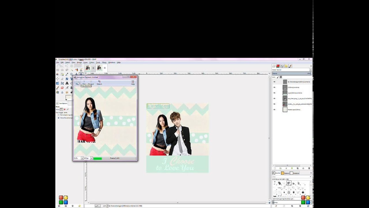 How to Make an Animated Poster on Gimp (GIF) - YouTube