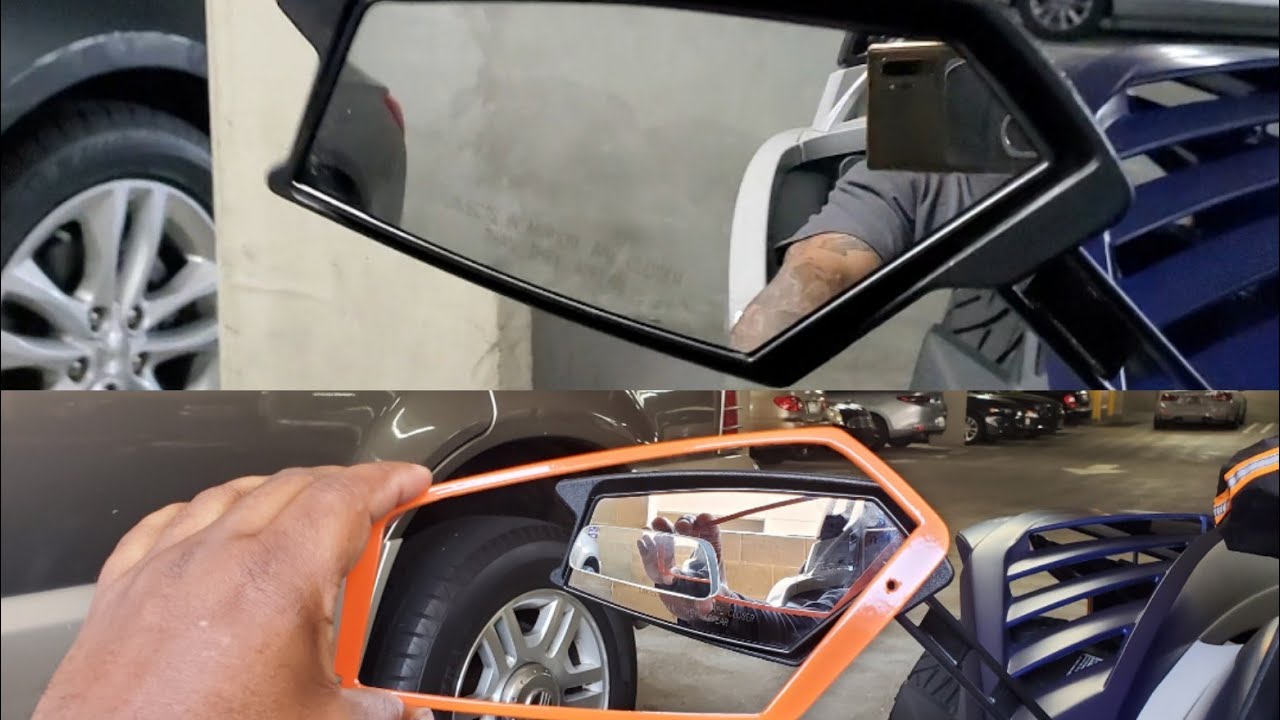 Splash of color - Polaris Slingshot R rear view mirrors - YouTube
