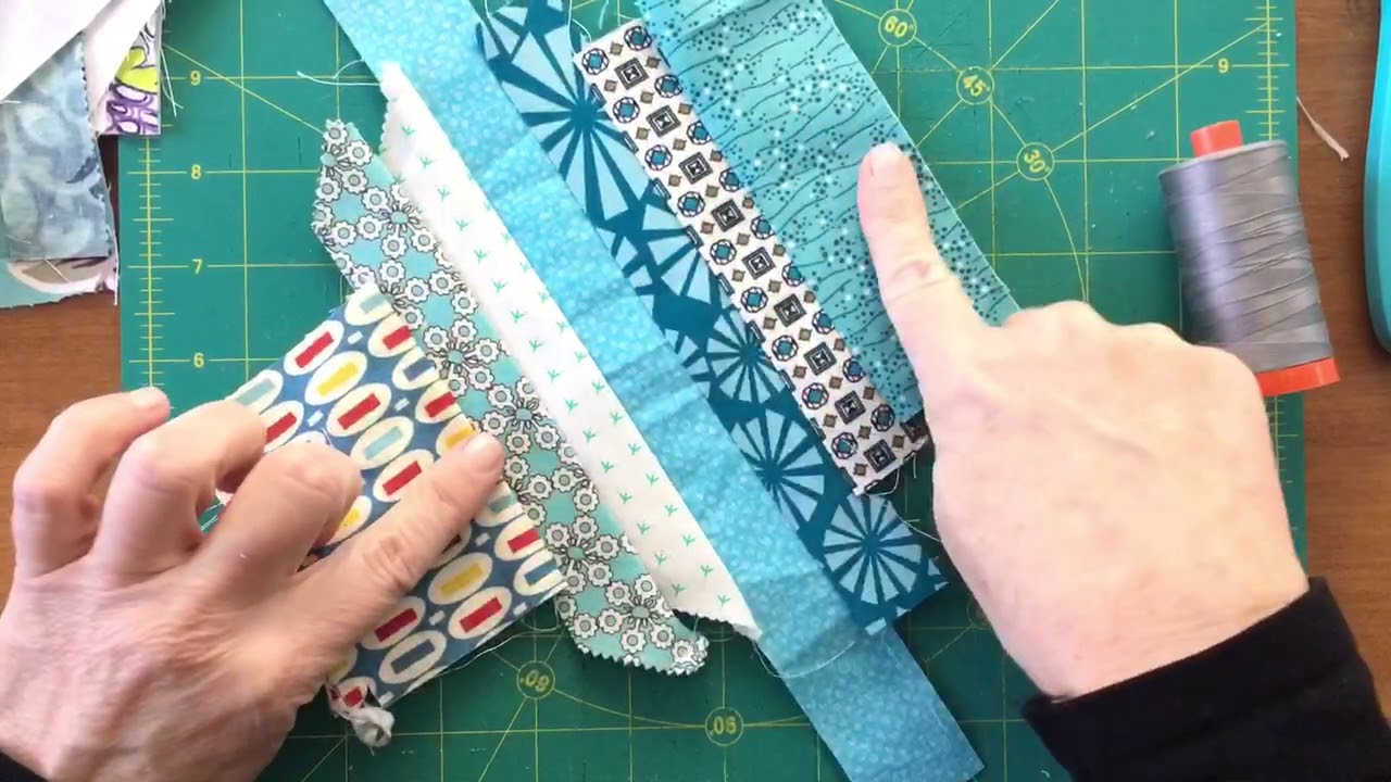 How to Make a Simple String Quilt Block - YouTube