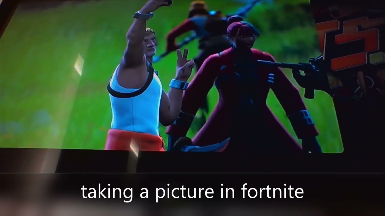 picture with someone in fortnite - YouTube